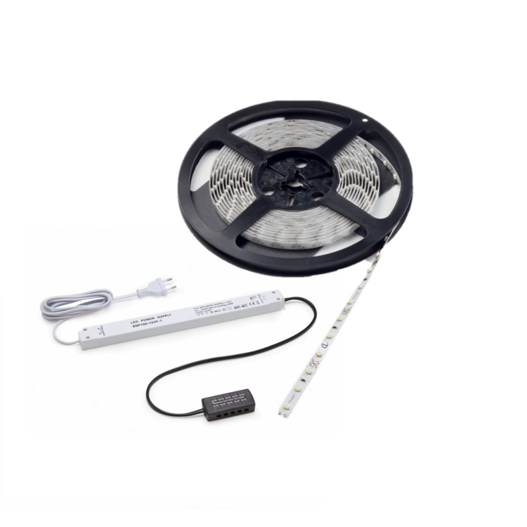 Cinta Led 20 metros Natural Con Transf 100w/12v
